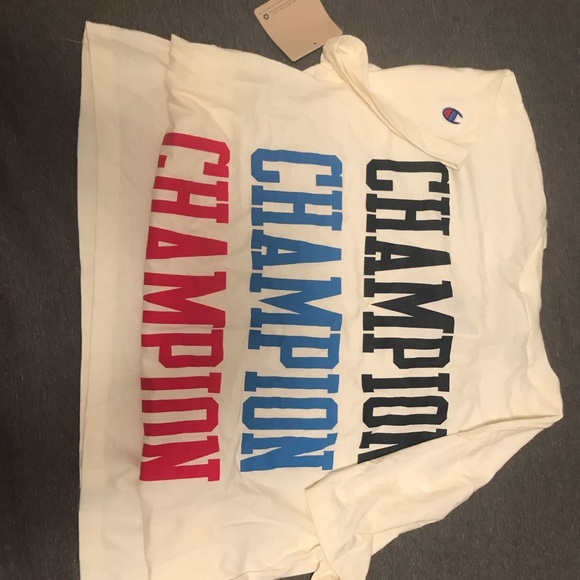 Champion | Tops | Champion Womens Triple Champ Logo Back Tshirt | Poshmark